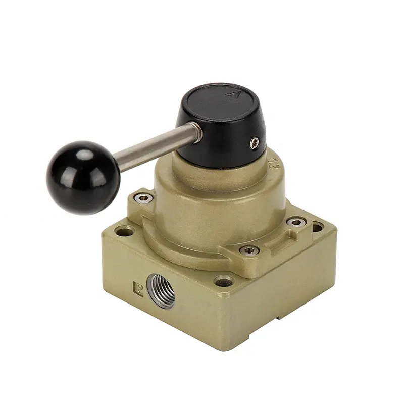 Rotary Lever Hand Valve Pneumatic Air Flow Control. Model- 4HV / VH